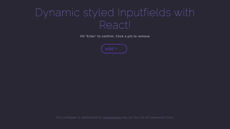 Dynamic Input Fields with React