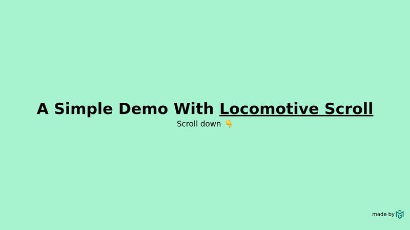 Unique Scrolling Website With Locomotive Scroll & Tailwind CSS