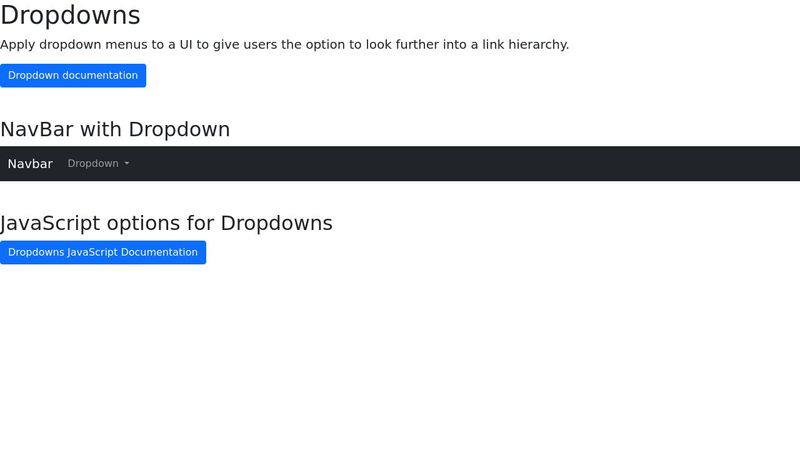 Bootstrap 5 Components - Dropdowns