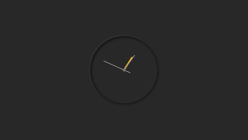 Javascript Clock Css Neumorphism Working Analog Clock Ui Design 9619