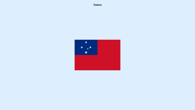 CSS Flag : Samoa