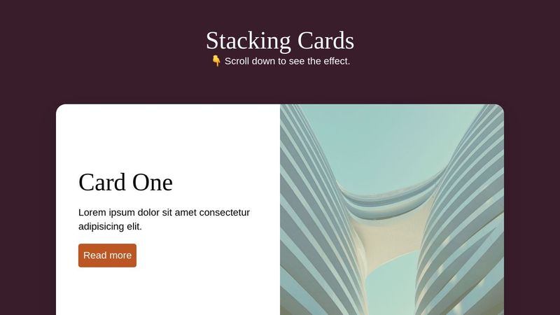stacking cards