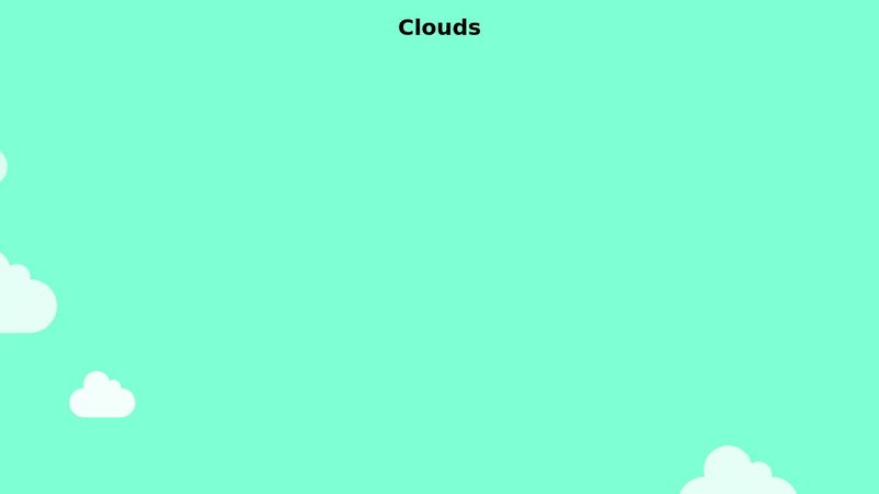Pure CSS clouds