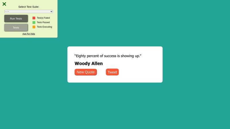 My Random Quote Machine (freeCodeCamp)