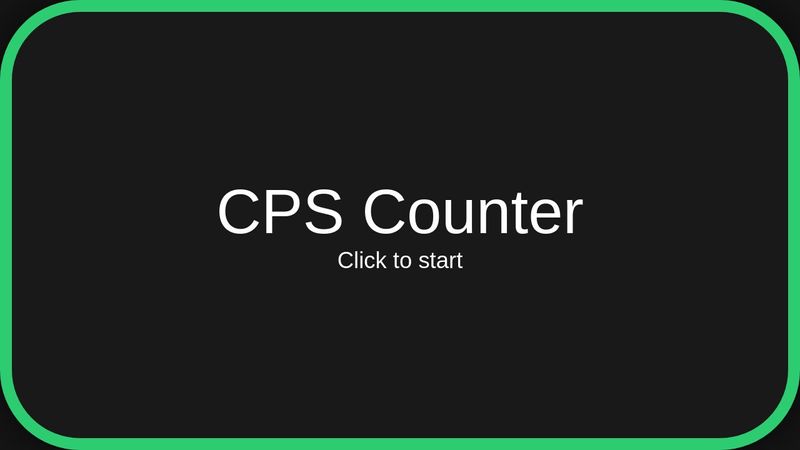 CPS Counter