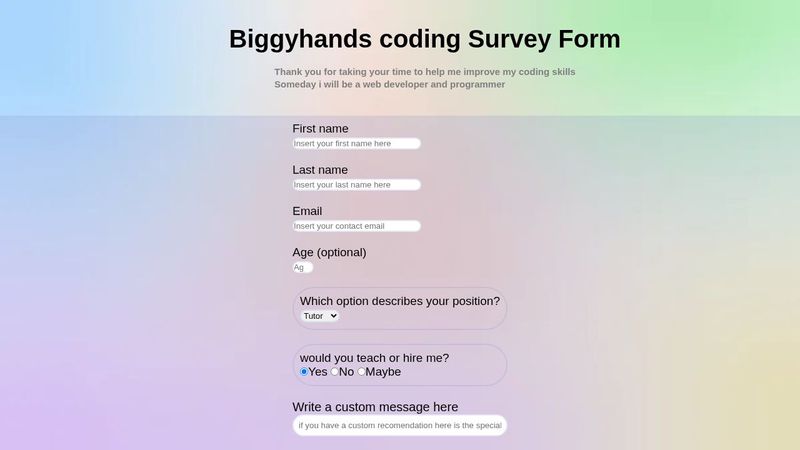 Survey Form