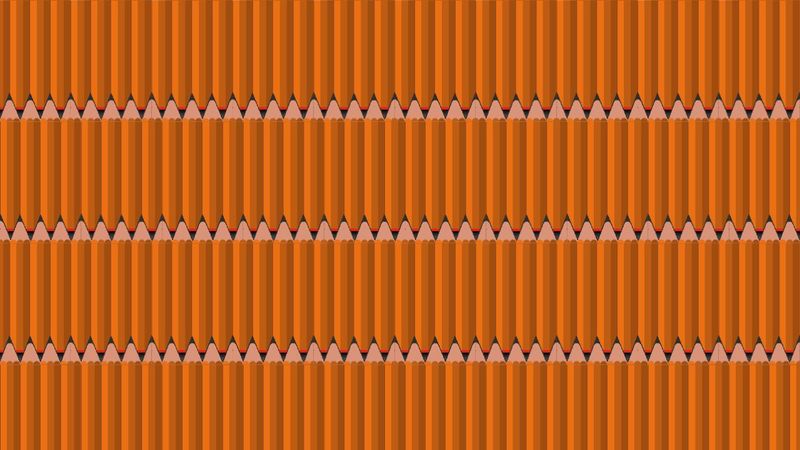 Pencils Tessellated Pattern - No Div - Pure CSS