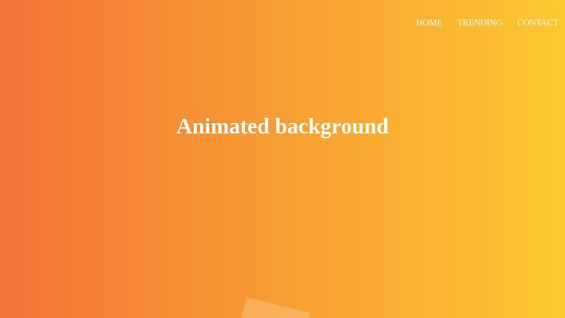 Simple Animated background