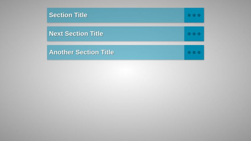 Toggle Collapse Sections