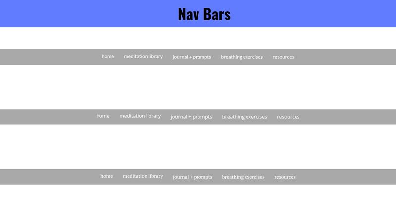 Nav Bars