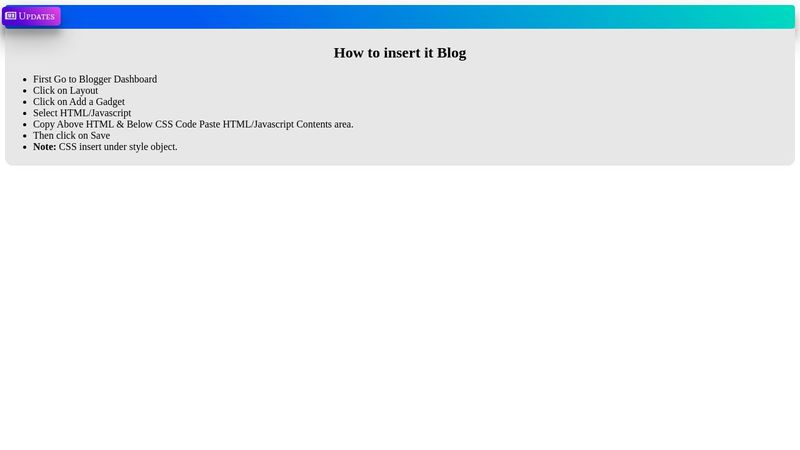 Blogger Responsive Breaking News Ticker CSS/HTML