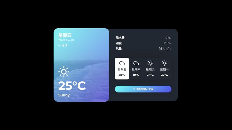 Simple Weather App Design