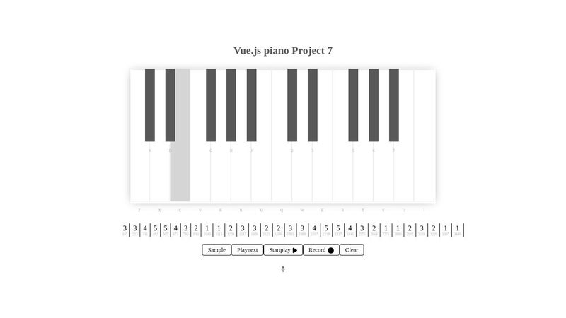 Vue.js piano