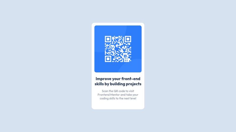 Responsive QR Code component using CSS flex