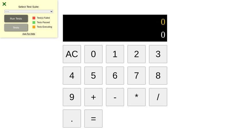 Build a JavaScript Calculator - Front End Development Libraries Projects v1.2.0