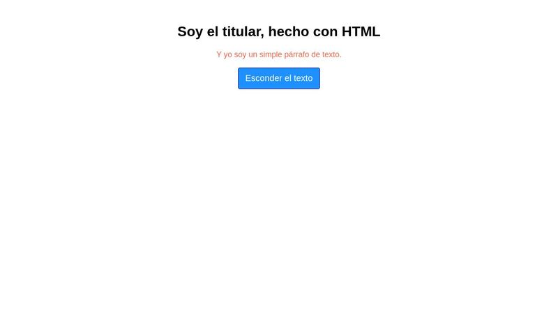 Ejemplo sencillo con HTML, CSS, y JavaScript