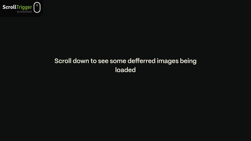 Simplest Image Preloading / lazy loading - ScrollTrigger