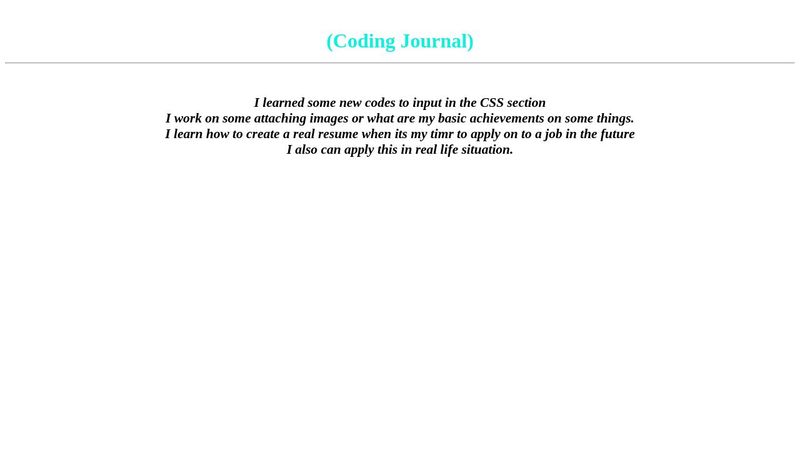 AU2-Coding Journal (WW1)