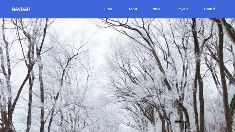 responsive navbar -- pure css
