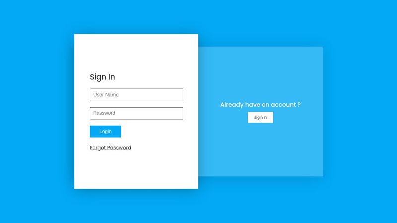 Responsive Sliding Login & Registration Form