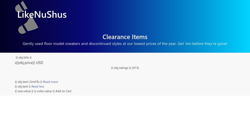 Codepen shopping layout challenge