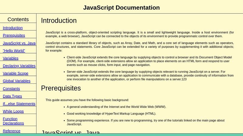 JS Technical Documentation