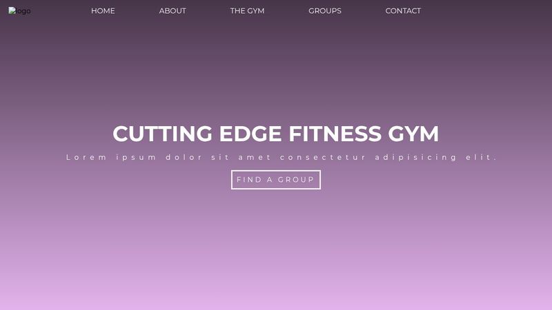 Responsive Gym Website HTML5, CSS3, JavaScript