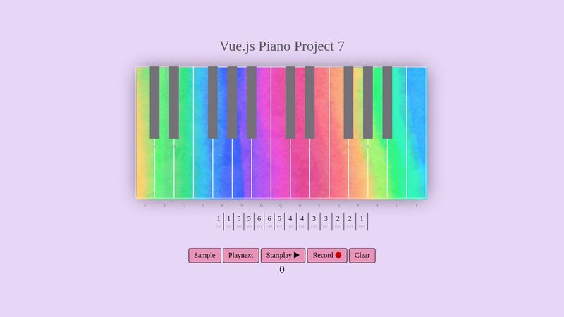 Vue.js Piano Project