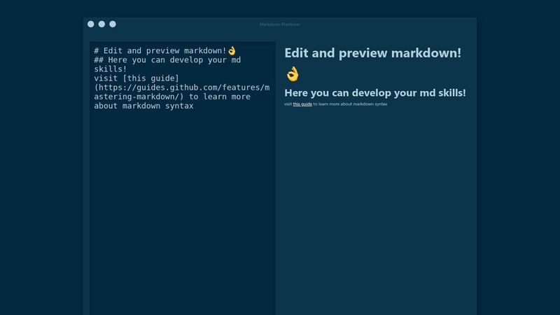React Markdown Editor