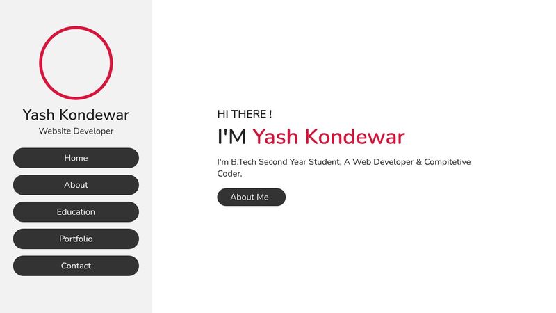 Portfolio Yash Kondewar