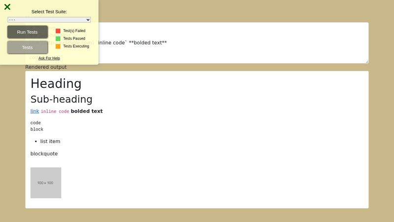 React Markdown Previewer - FreeCodeCamp