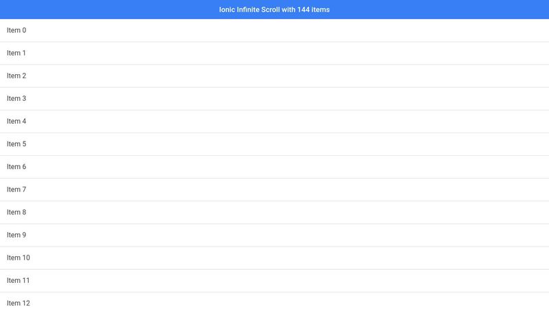 Ionic List infinit scroll