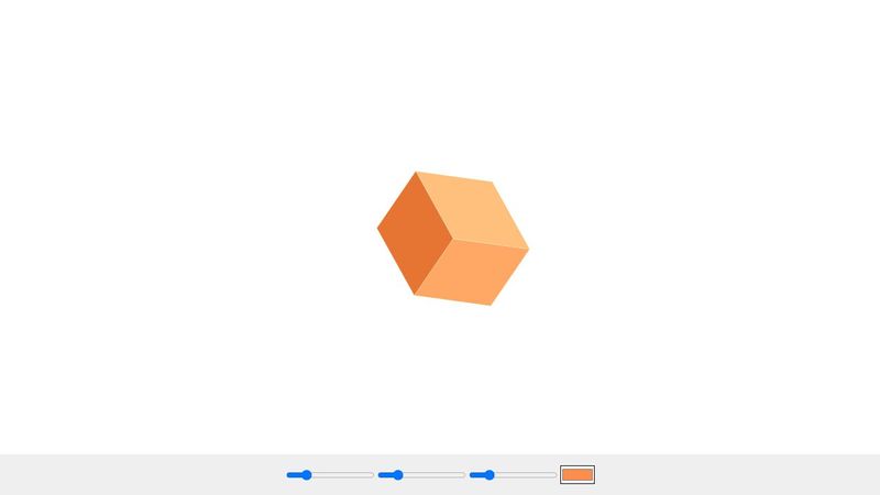 HTML5 Canvas isometric cube demo