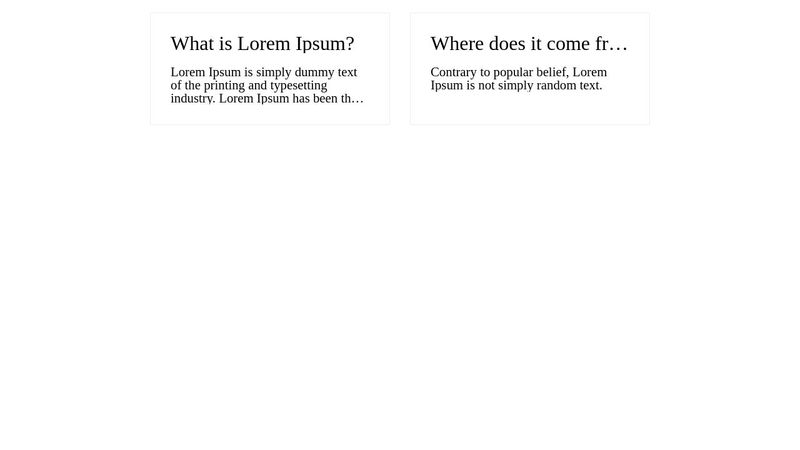 Truncate Text - CSS only