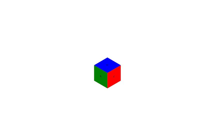2d cube shape