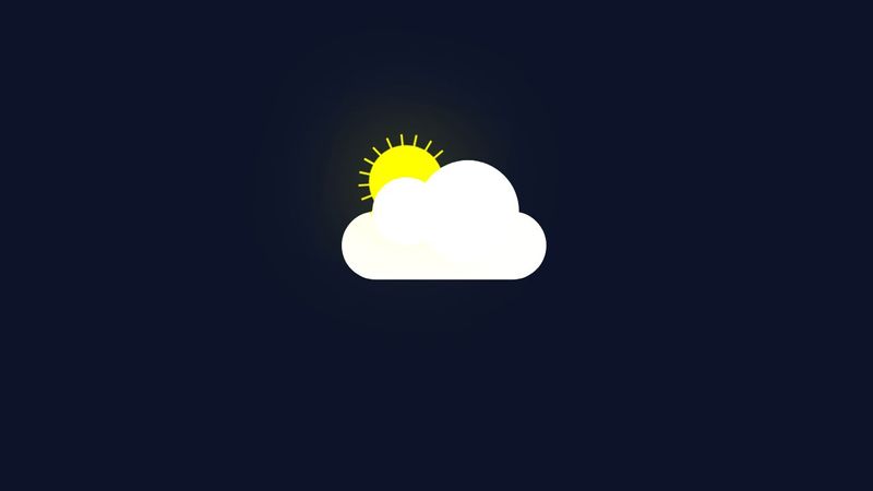 cloud and sun pure css