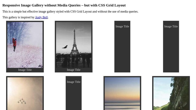 Responsive Image Gallery without Media Queries