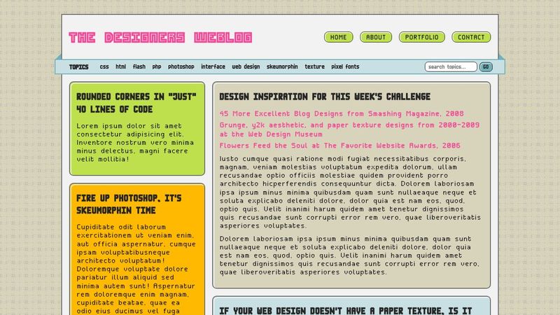 Codepen Challenge: 00s Design