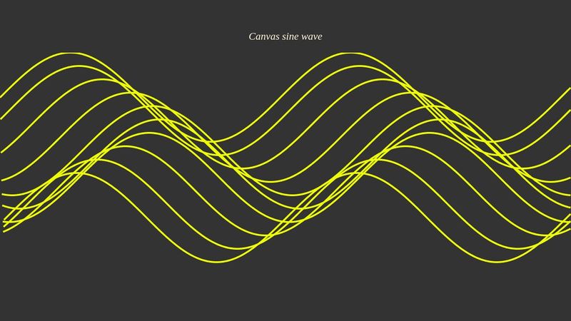 Canvas sine wave