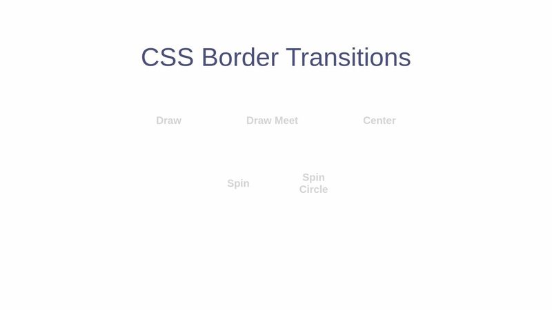 CSS Border transitions