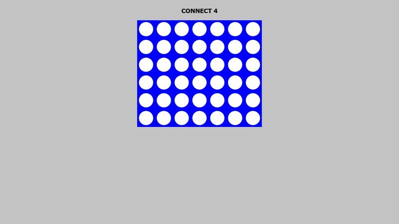 Connect 4 - JavaScript and Canvas