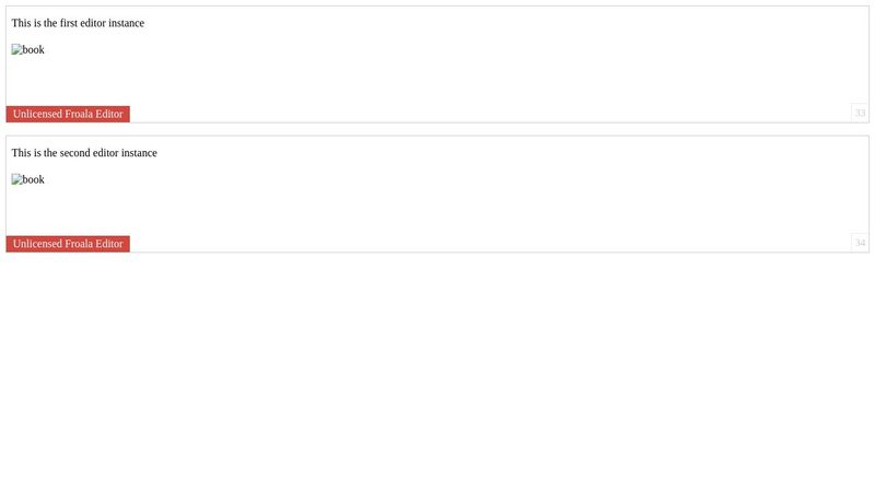 Froala Inline Editor Two Instances Demo