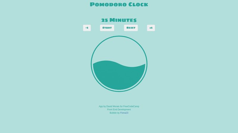 JS Pomodoro Clock