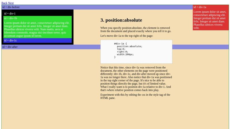 CSS - Absolute, Relative - 3