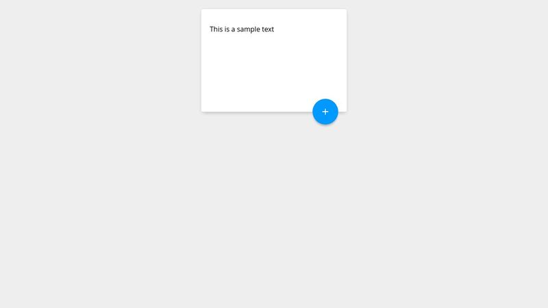 Floating button alternative