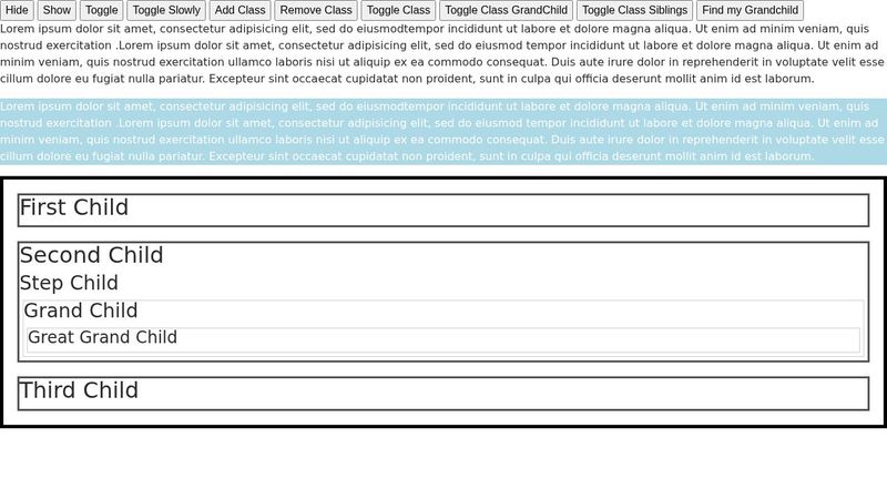 jQuery Starting-Empty
