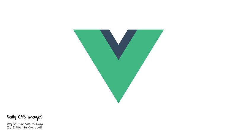 Vue JS Logo Pure CSS - Day 33 #dailycssimages