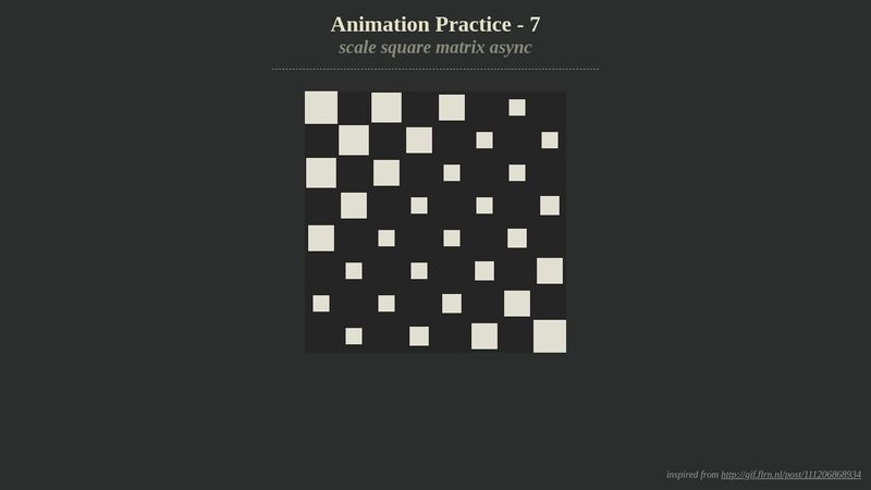 [Animation][7] css scale square async