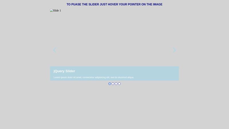 Horizontal jQuery Slider