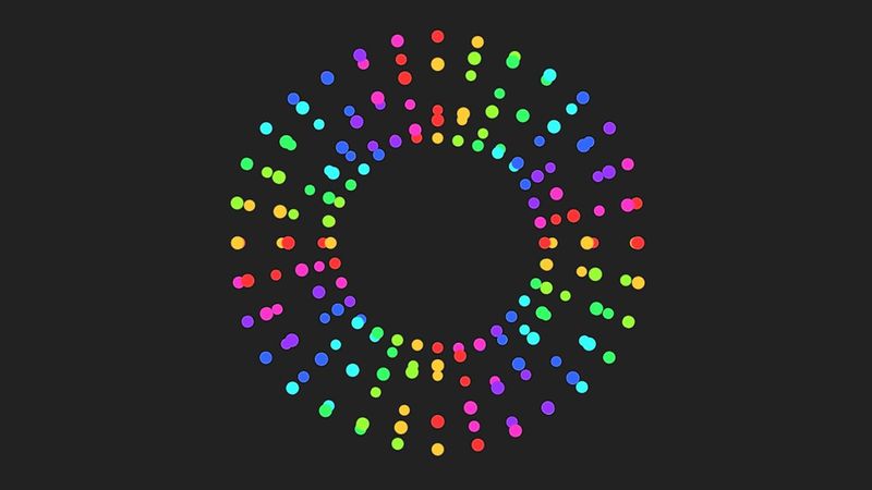 rainbow wafer rings (pure CSS)